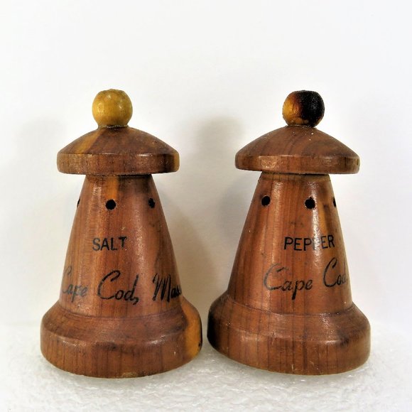 Dining | Vintage 195s Cape Cod Wood Lighthouse 25 Salt Pepper Shaker ...